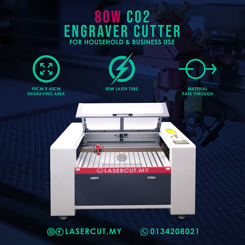 80W 960 CO2 Laser Engraver Machine (PRO)– LasercutMY